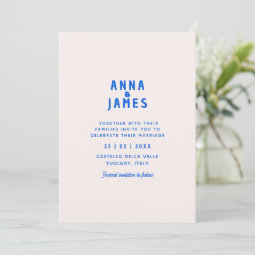 Modern unique bold funky Save the Date Wedding Invitation | Zazzle