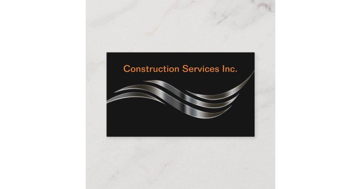 Modern Unique Construction Business Cards | Zazzle