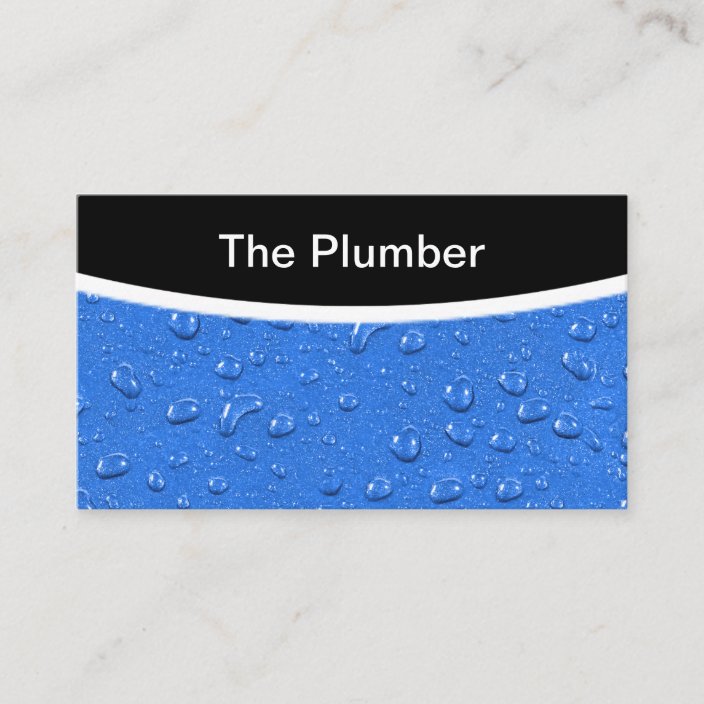 Modern Unique Plumber Business Card | Zazzle.com