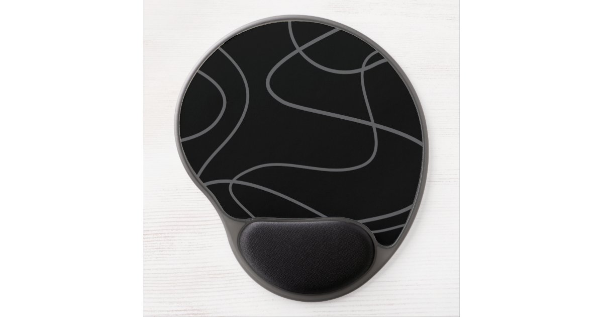Modern, urban, abstract pattern. Curvy, wavy lines Gel Mouse Pad | Zazzle