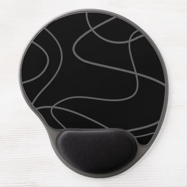 Modern, urban, abstract pattern. Curvy, wavy lines Gel Mouse Pad | Zazzle