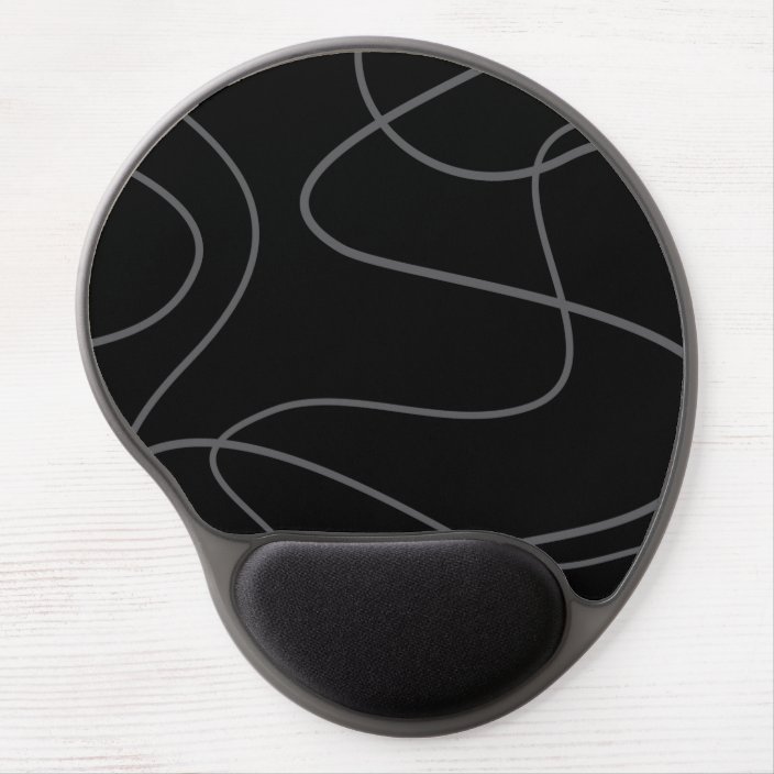 Modern, urban, abstract pattern. Curvy, wavy lines Gel Mouse Pad ...
