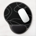 Modern, urban, abstract pattern. Curvy, wavy lines Gel Mouse Pad | Zazzle