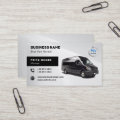 Modern Van Rental | Silver Business Card | Zazzle
