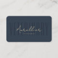 Modern VET Veterinary Veterinarian Monogram Blue Business Card | Zazzle