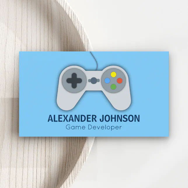 Modern Video Game Developers, Designers, Animators Business Card | Zazzle