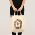 MODERN VINTAGE BOTANICAL QUEEN BEE TOTE BAG | Zazzle