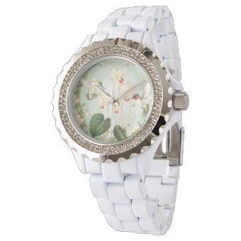 Modern Vintage French Hummingbirds Watch | Zazzle