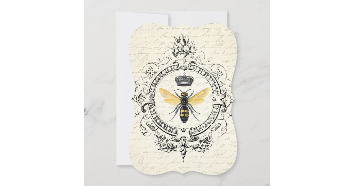 MODERN VINTAGE french queen bee | Zazzle