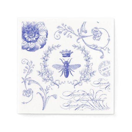 MODERN VINTAGE french queen bee Fabric | Zazzle