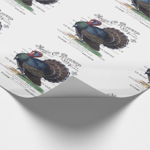 modern vintage Turkey Wrapping Paper | Zazzle