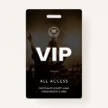Modern VIP All Access Event Concert Match Party Badge | Zazzle