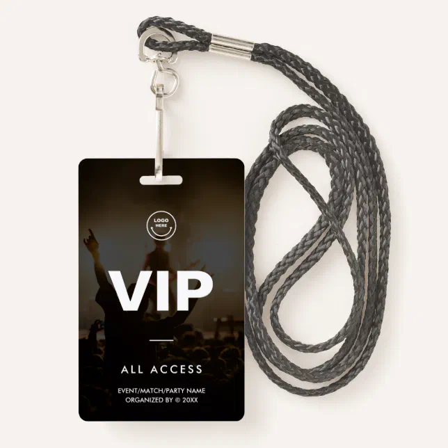 Modern VIP All Access Event Concert Match Party Badge | Zazzle