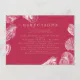 Modern Viva Magenta Beach Sea Shell Directions Enclosure Card | Zazzle