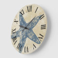 Modern Wall Clock - Starfish Clock | Zazzle