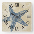 Modern Wall Clock - Starfish Clock | Zazzle