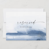 Modern Watercolor | Blue Reserved Sign | Zazzle