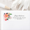 Modern Watercolor Botanical Floral Label | Zazzle