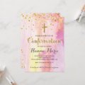 Modern Watercolor Confirmation Invitation | Zazzle