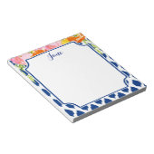 Modern Watercolor Flowers Notepad | Zazzle