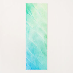 Modern watercolor Green Mint Yoga Mat | Zazzle