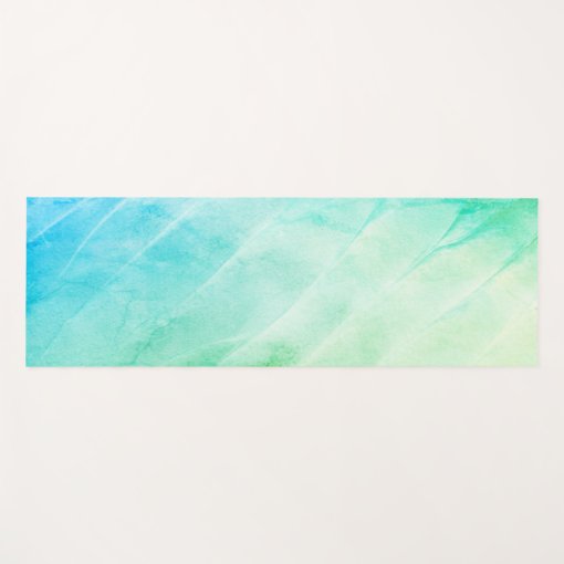 Modern watercolor Green Mint Yoga Mat | Zazzle
