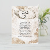 Modern Watercolor Oyster Beach Seating Chart Invitation | Zazzle