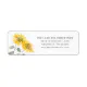 Modern Watercolor Sunflower Botanical Label | Zazzle