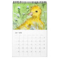 Modern Watercolor Woodland Forest Animals Nature Calendar | Zazzle