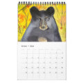 Modern Watercolor Woodland Forest Animals Nature Calendar | Zazzle