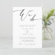 Modern We Do Calligraphy Wedding invitation | Zazzle