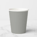 Modern We Do Elegant Custom Wedding Gray Paper Cups | Zazzle