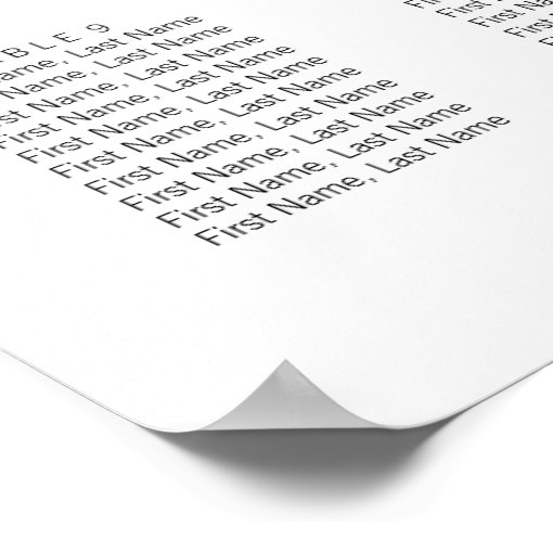 Modern We Do Script Wedding Seating Chart Sign | Zazzle