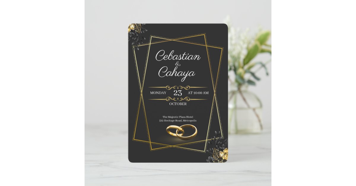 Modern Wedding Invitation | Zazzle