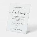 Modern Wedding Memory Sign | In Loving Memory | Zazzle