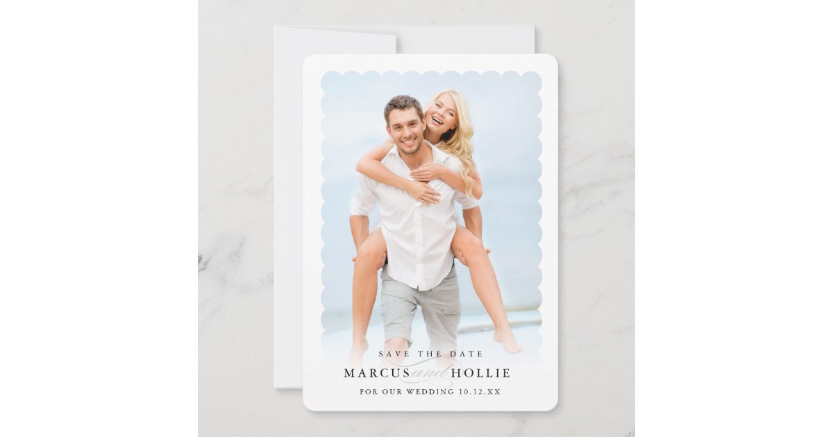 MODERN WEDDING minimalist engagement calligraphy Invitation | Zazzle