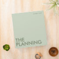 Modern Wedding Planning Binder | Light Sage | Zazzle