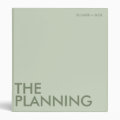 Modern Wedding Planning Binder | Light Sage | Zazzle