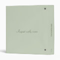 Modern Wedding Planning Binder | Light Sage | Zazzle