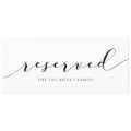 Modern Wedding Reserved Card Sign Calligraphy | Zazzle