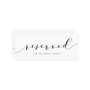 Wedding Reserved Sign Minimalist Script Card | Zazzle