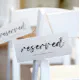 Modern Wedding Reserved Signs Handwriting Casual | Zazzle