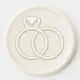 Modern Wedding Rings Wax Seal Sticker | Zazzle