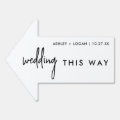 Modern Wedding This Way Wedding Direction Sign | Zazzle