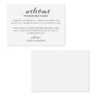 Modern Wedding Welcome Gift Bag Basket Place Card | Zazzle