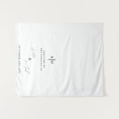 Modern Welcome To Our Wedding Table Runner Sign Tapestry | Zazzle