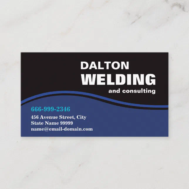 Modern Welding Service and Metal Fabrication Business Card | Zazzle