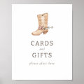 Modern Western Rodeo Cards + Gifts Sign | Zazzle