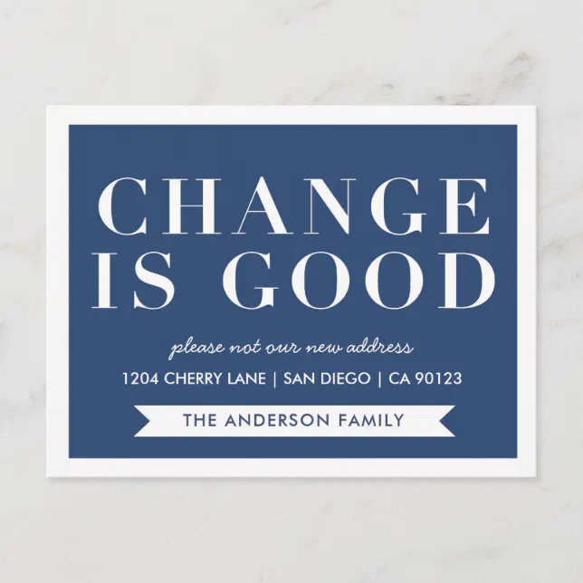 Modern We've Moved New Address Postcard | Zazzle