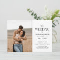 Modern Whimsy Wedding Invitation with Photo | Zazzle